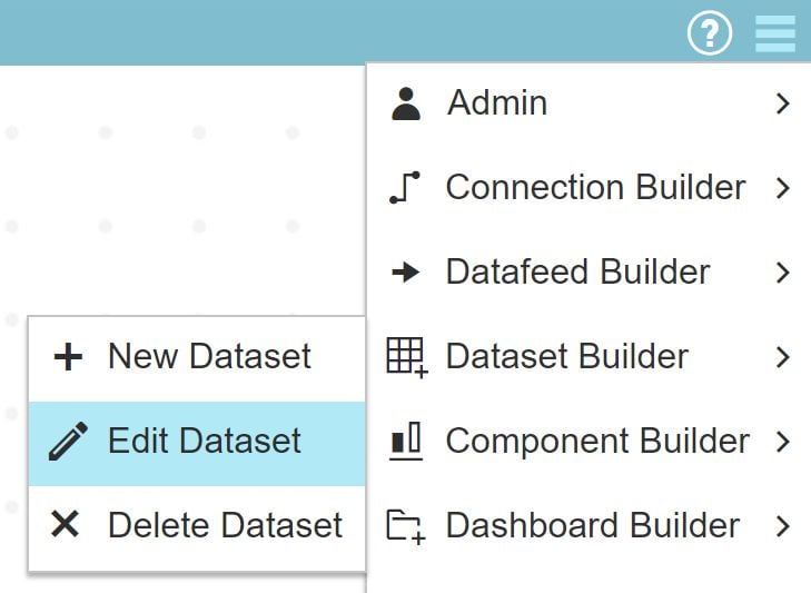 Creating dataset expressions for measures