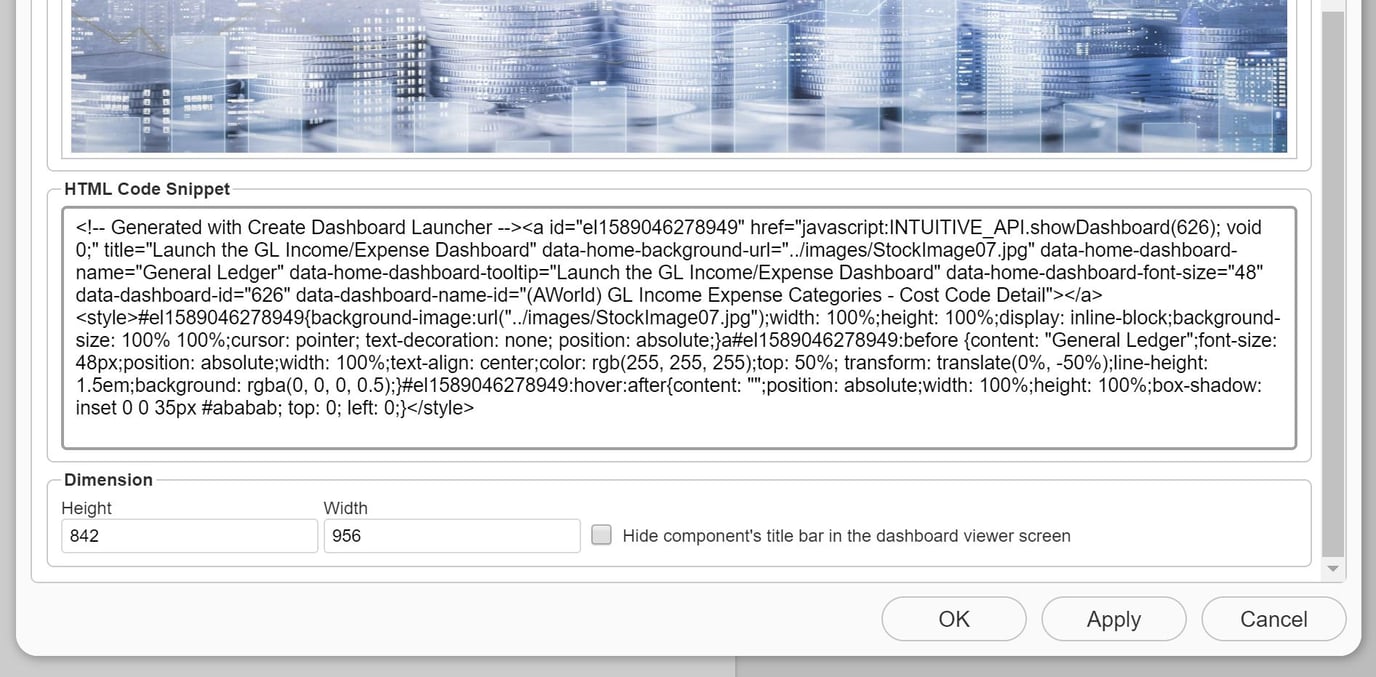 HTML - Display Options