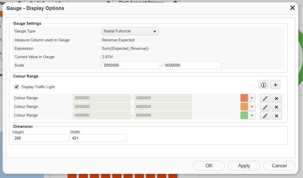 Gauge - Display Options